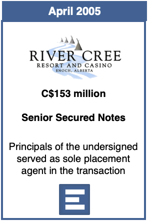 $153 Million Senior Secured Notes | Envisage Advisors